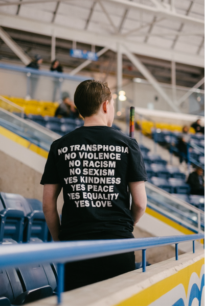 No Transphobia T-Shirt - Black – The Get REAL Movement